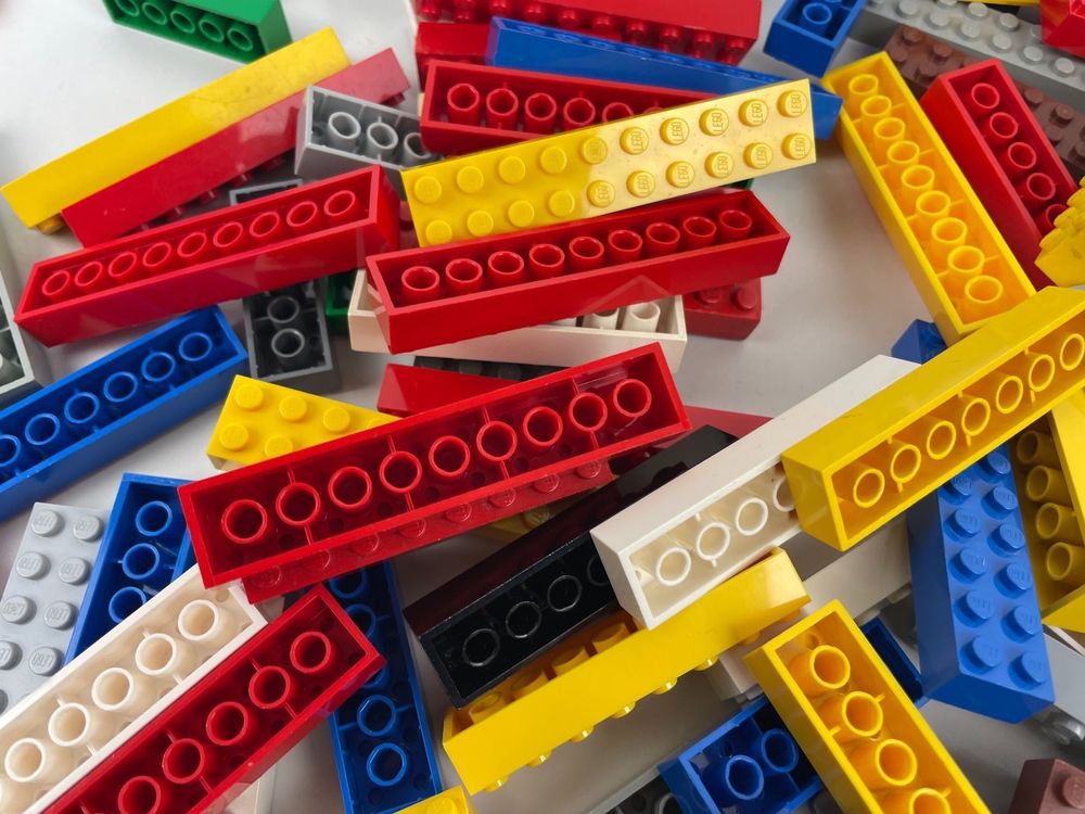 Lego Basic Bausteine, Brick 2x10, 2x8 grosse Steine divers (Gebraucht ...