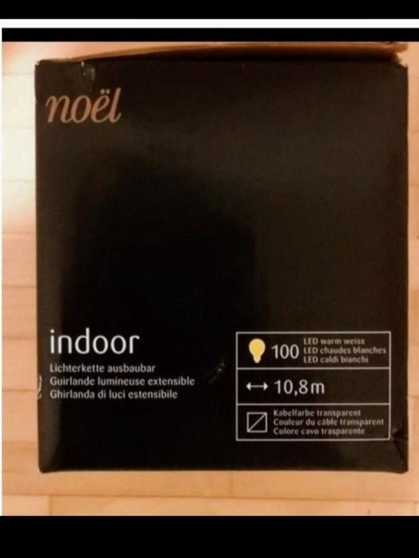 Guirlande lumineuse 100 LED blanc chaud 10,8m Noël (Neu (gemäss ...