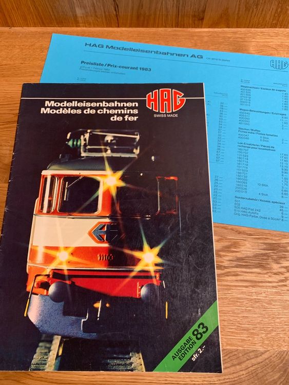 HAG Katalog 1983, mit Preisliste in CHF, D / F (Gebraucht) in Hombrechtikon für CHF 5 – mit ...
