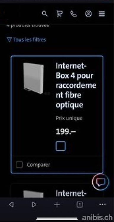 Internet box 4 pour fibre optique et accessoires (D'occasion) à Boudry ...