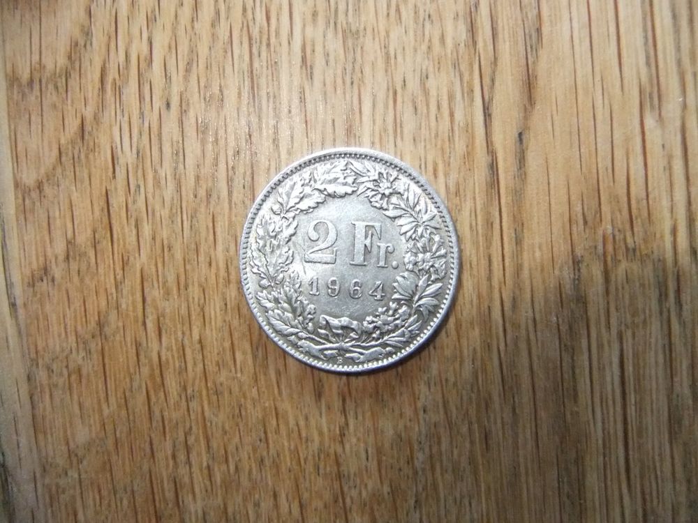 2 Franken Silber Schweiz 1964 | Kaufen auf Ricardo