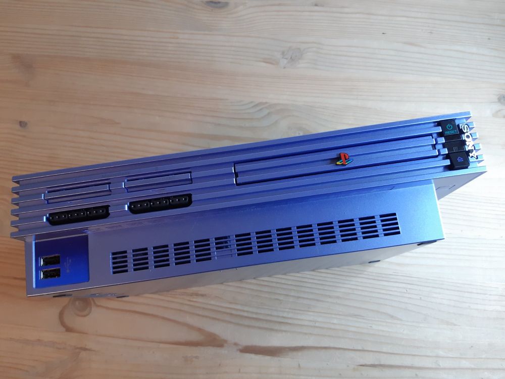 SONY Playstation 2 PS2 Aqua Blue Wasser Blau ohne Zubehör (D'occasion ...