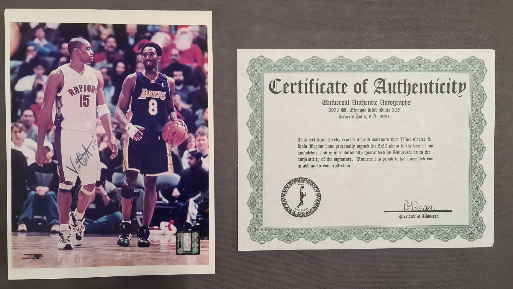 Kobe Bryant & Vince Carter Offizielles NBA-Foto Rarität! (Neu (gemäss ...