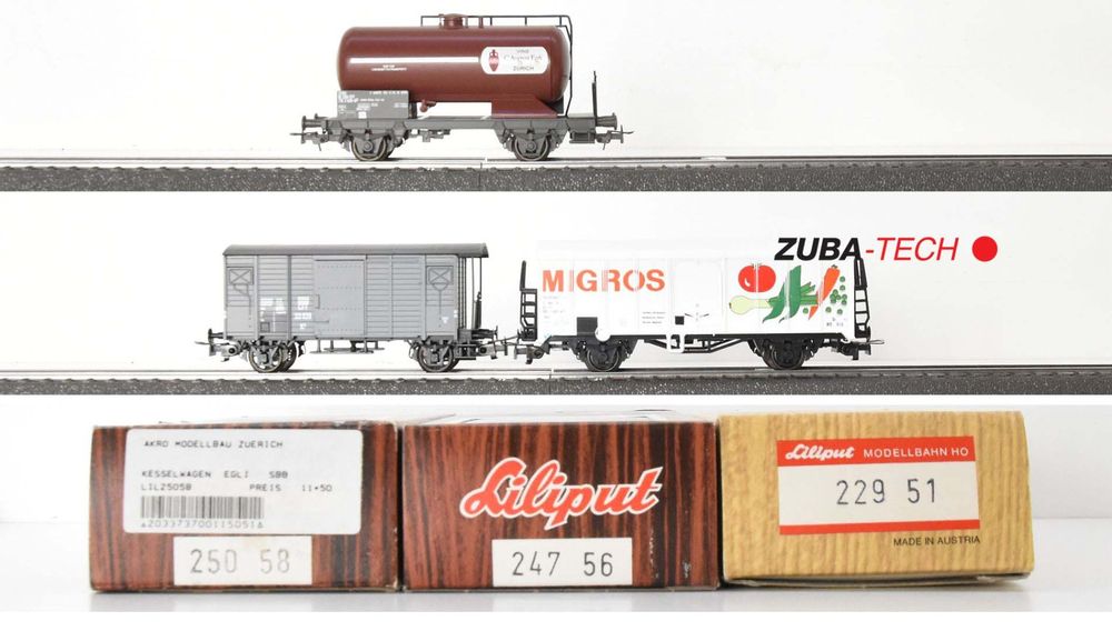 3x Liliput Güterwagen SBB H0 GS mit OVP (Gebraucht) in St. Gallen für CHF 30 – mit Lieferung auf ...