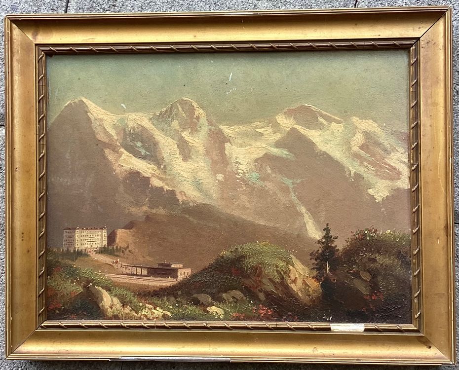 Antike Veduten Berglandschaft Gemälde Verso Beschriftet (Gebraucht) in Root für CHF 50 – mit ...