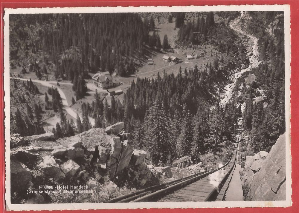 Grimsel - Gelmerseebahn mit Hotel Handeck - 1949 (Gebraucht) in Fislisbach für CHF 5 – mit ...