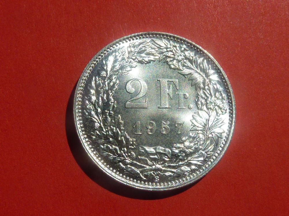 2 Fr. 1957 unz. / stgl. ( mit schöner Patina ) | Kaufen auf Ricardo