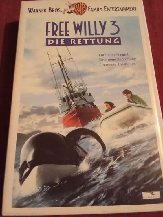 Free Willy 3 (USA 1997) Warner Bros. VHS 14895 (Gebraucht) in ...