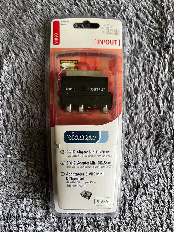 S-VHS adapter mini DIN/scart | Kaufen auf Ricardo