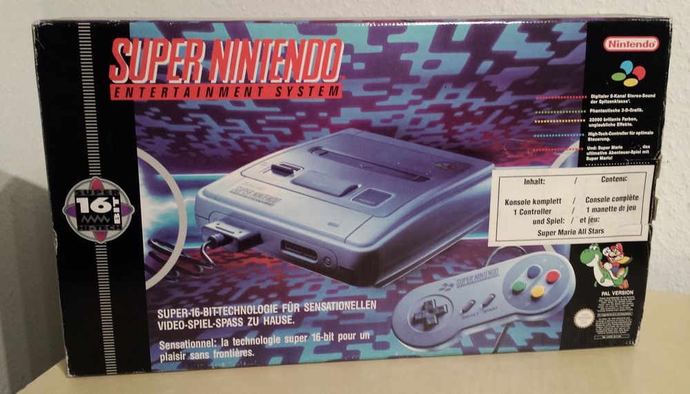 Super Nintendo Snes Console Super Mario Bundle pack OVP | Kaufen auf ...