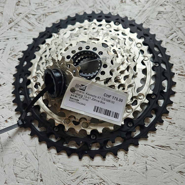 Shimano Kassette XT CS-M8100 12-Gang 10-51 (Neu (gemäss Beschreibung)) in Schmerikon für CHF 95 ...