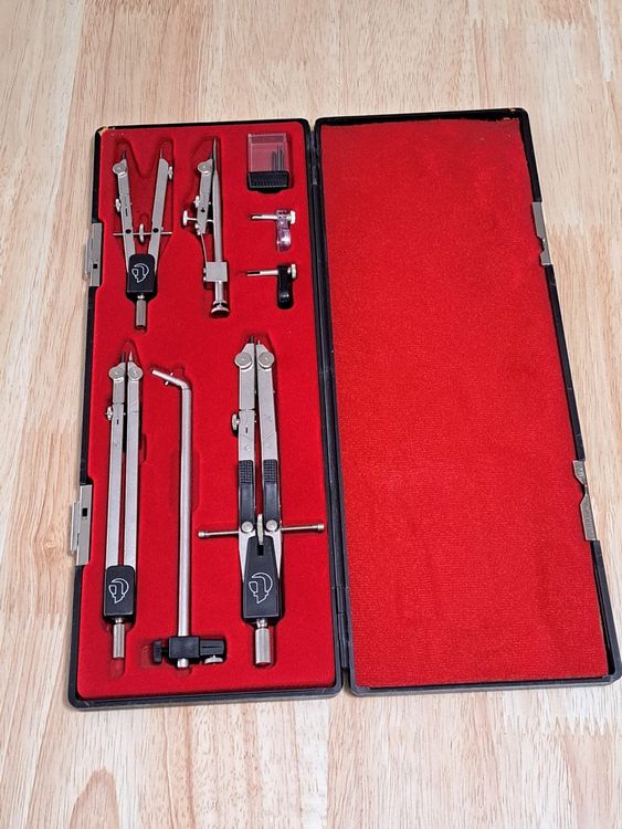 Reisszeug TECNOCOMPASS PROFESSIONAL 31x12cm Zirkel SET | Kaufen auf Ricardo