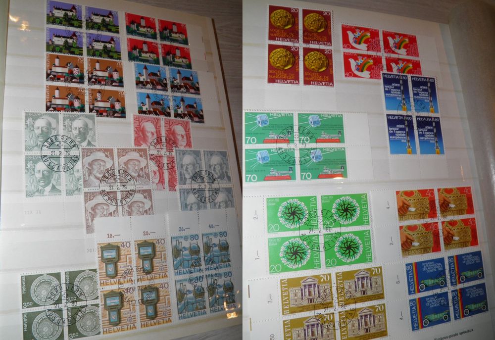 CH Briefmarkenalbum mit über 140 Viererblocks | Kaufen auf Ricardo