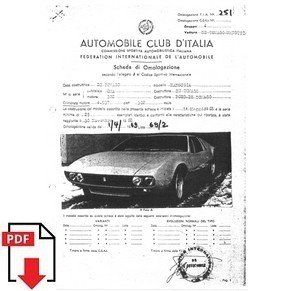 PDF - Fiche d'homologation De Tomaso Mangusta 1969 (Gebraucht) in für ...
