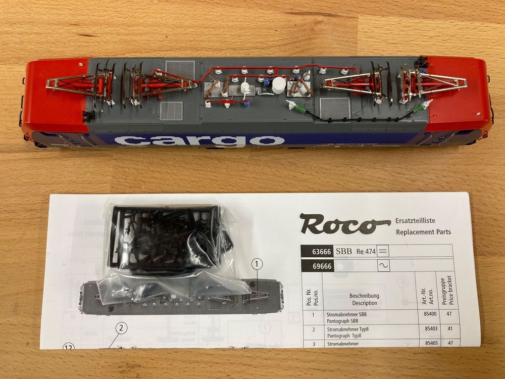 Roco 69666 / Re 474 SBB Cargo H0 AC (Gebraucht) in Schwanden i.E. für ...