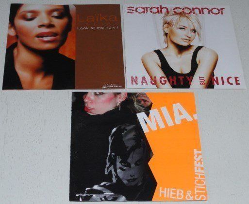 3CD's - Laika Fatien, Sarah Connor, Mia, Hieb & Stichfest (Gebraucht) in Unterbäch VS für CHF 3. ...