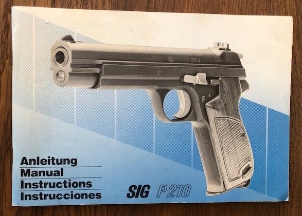 Militär - Anleitungen SIG P 210 (in vier Sprachen) | Kaufen auf Ricardo