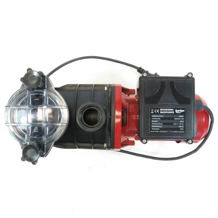 550 W Schwimmbadpumpe Poolpumpe 10 M/H Swimmingpool Pumpe | Kaufen auf Ricardo