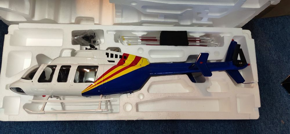 RC Modell Bell 407 TRUE SCALE 470 - blau-weiss (Neu und ...