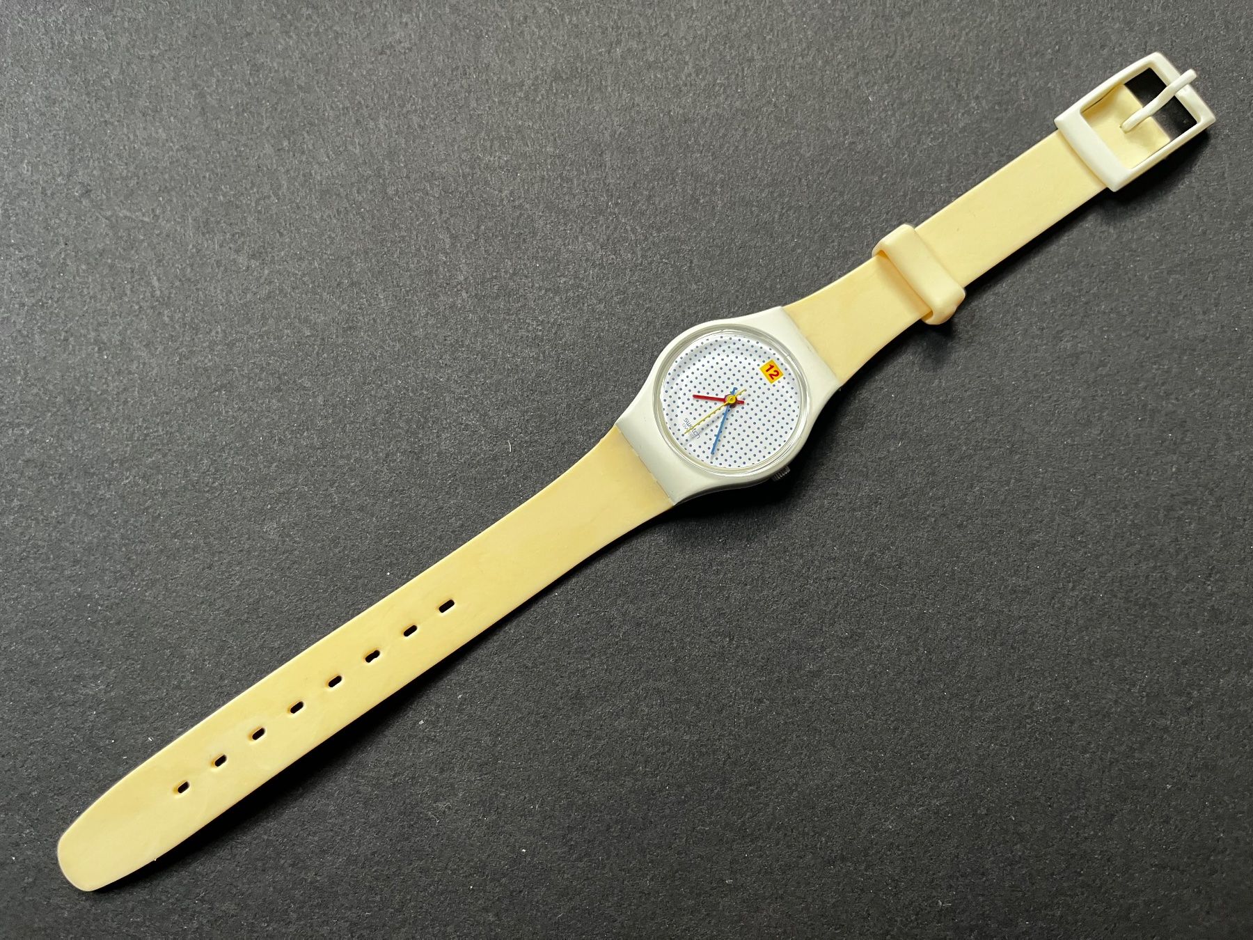 Swatch Lady Dotted Swiss LW104 1985 selten - Dummy (Neu (gemäss ...
