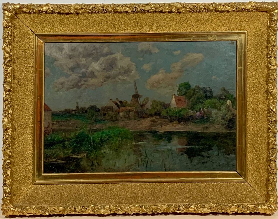 Fritz Voellmy (1863-1939) grosses Gemälde /Dorfansicht &See (Gebraucht) in Root für CHF 264 ...