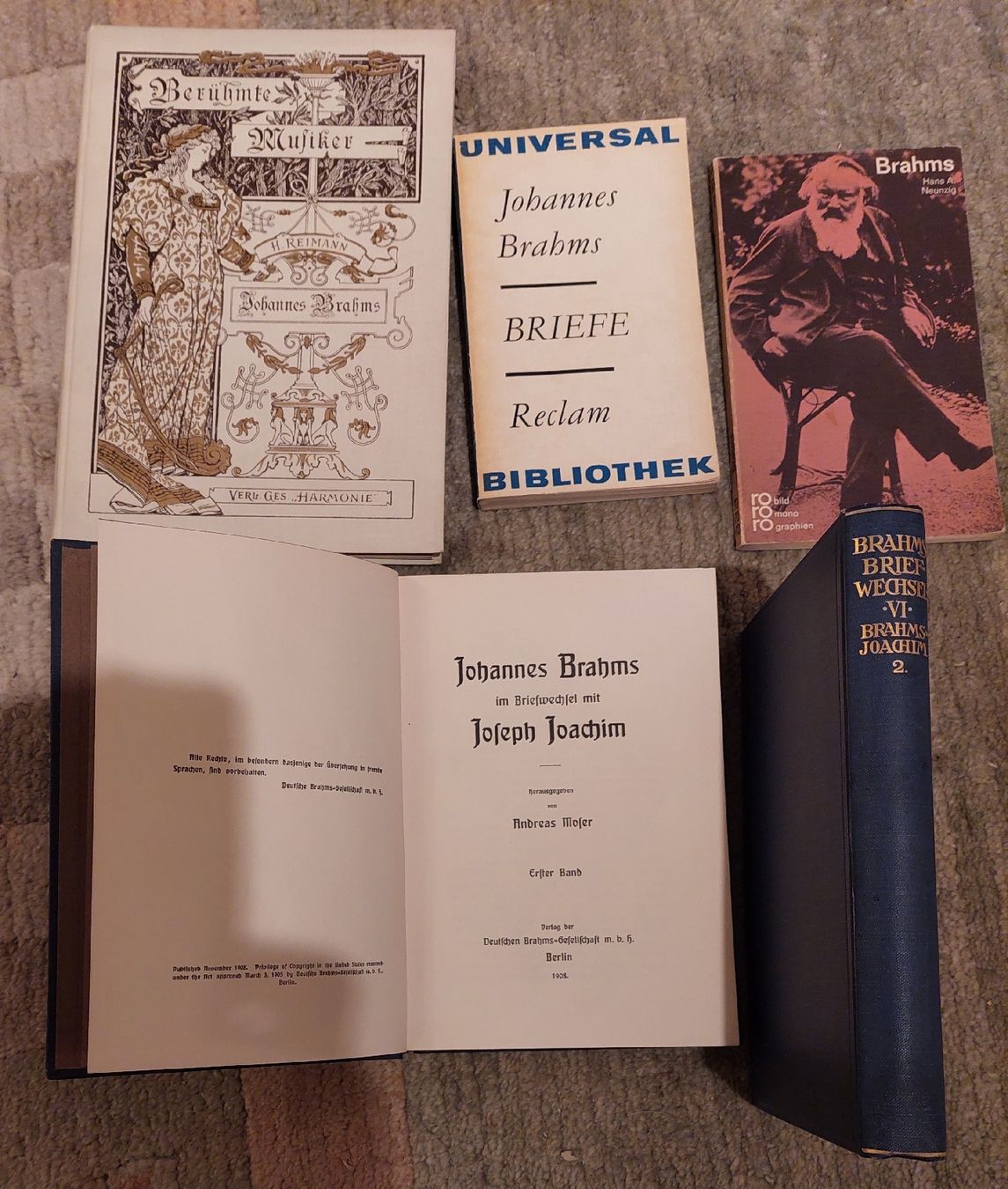 5 Bücher über Brahms. (Gebraucht) in Zürich für CHF 8 – mit Lieferung ...