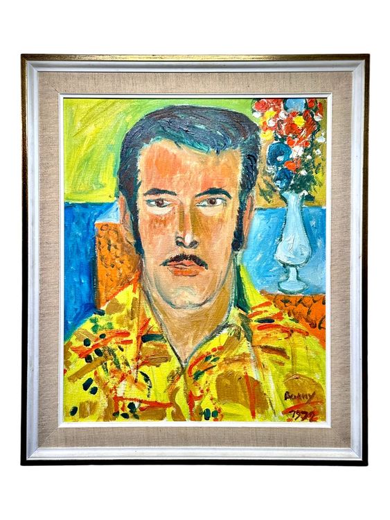 Émile Pierre BONNY (1913-1974) portrait à l'huile sur toile (Gebraucht ...