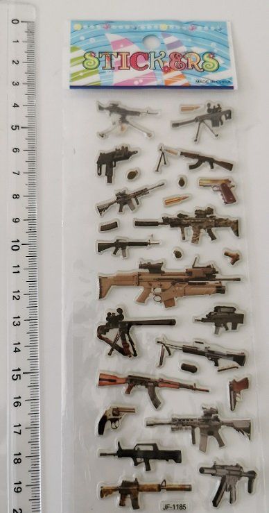 Waffen (Gewehre) 3D-Sticker - Bogen (neu, OVP) (Neu und ...