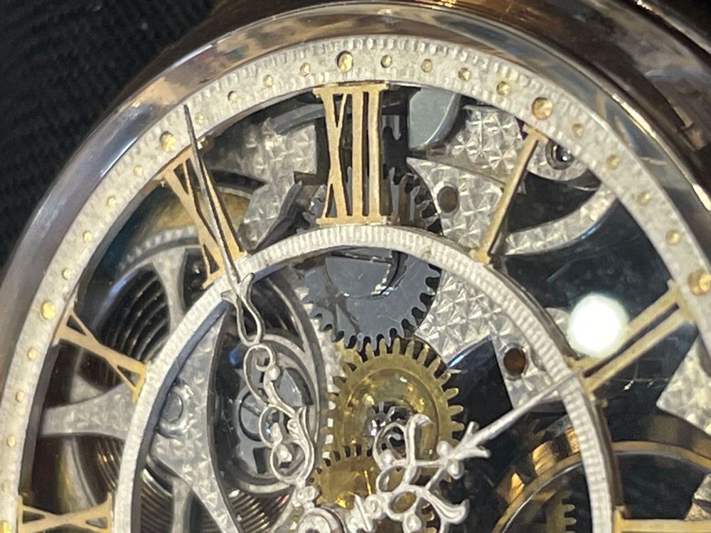 Montre de poche Oméga squelettes en or rose 14k. (Gebraucht) in Posieux ...