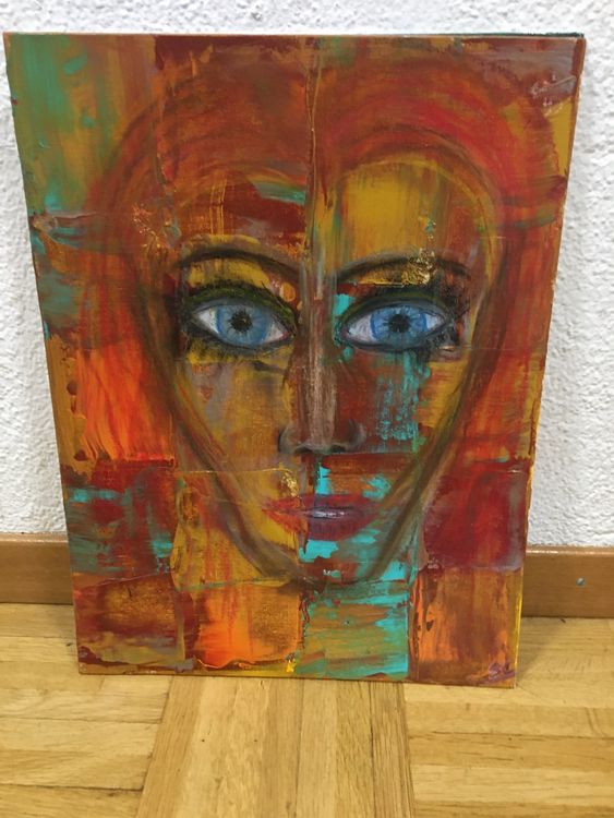 Abstrakte Kunst Leinwand auf Pappe | Kaufen auf Ricardo