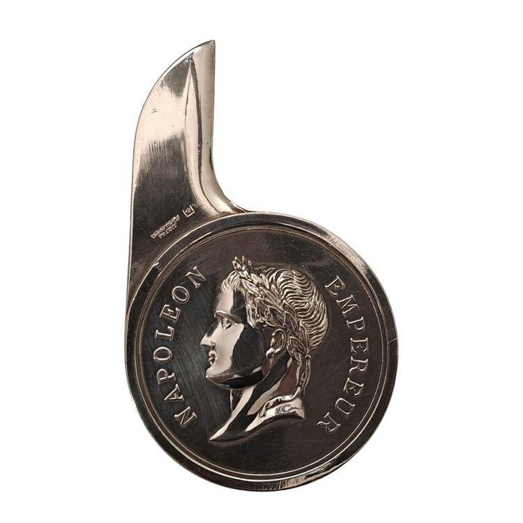CHRISTOFLE Ouvre lettre coupe-papier NAPOLEON métal argenté (Gebraucht ...
