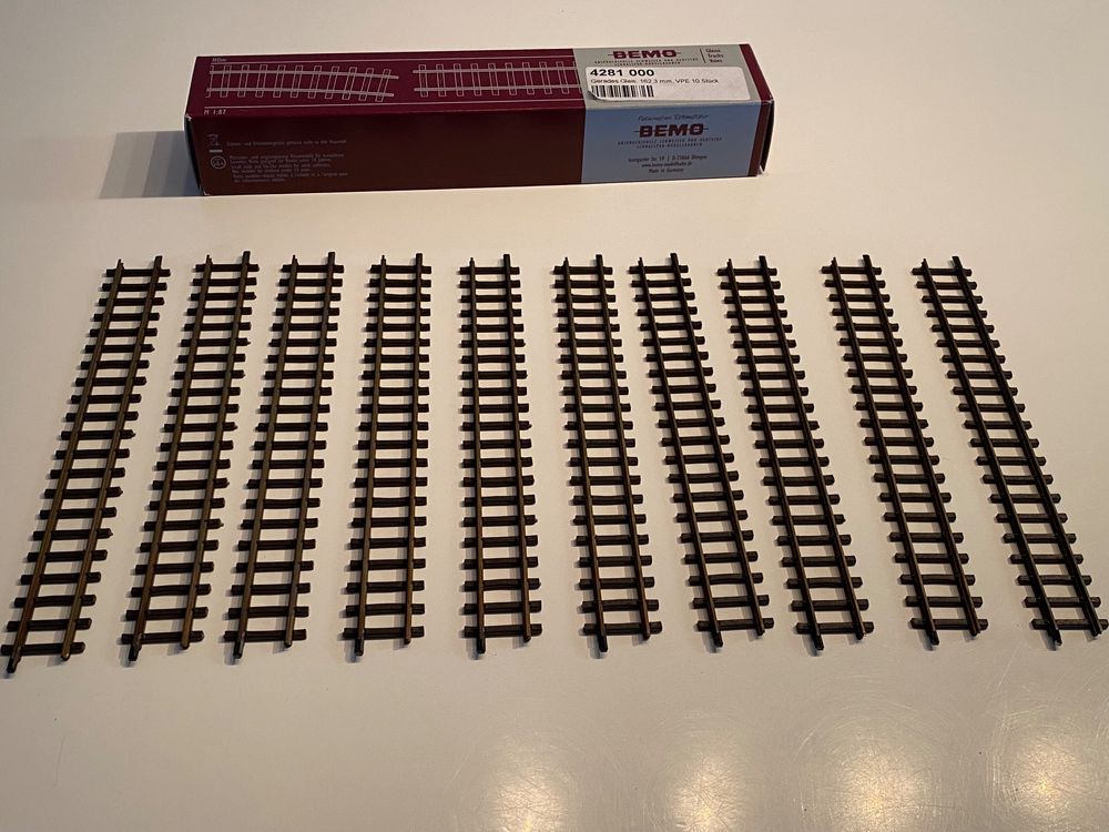 Bemo H0m Gleis Gerade 162.3 mm (Neu (gemäss Beschreibung)) in Spiez für CHF 17 – mit Lieferung ...