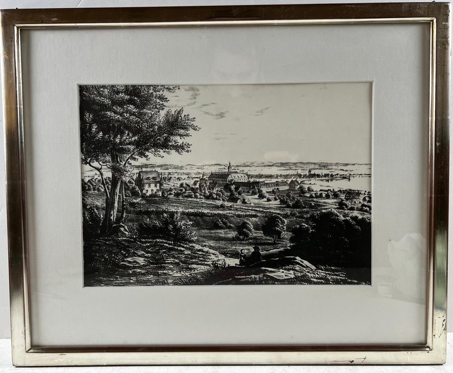 Kreuzlingen Landschaft Lithographie von Anton Keller (Gebraucht) in Neuhausen am Rheinfall für ...
