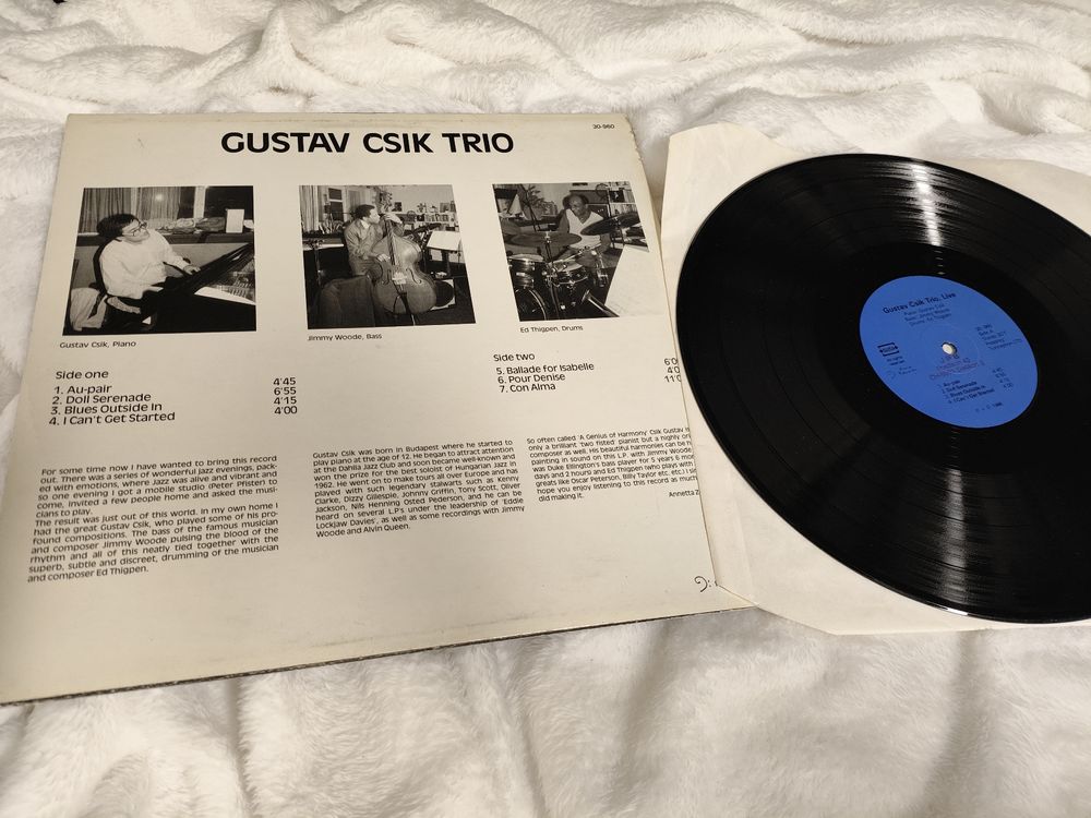 Gustav Csik Trio Featuring Jimmy Woode, Ed Thigpen – Live X | Kaufen ...