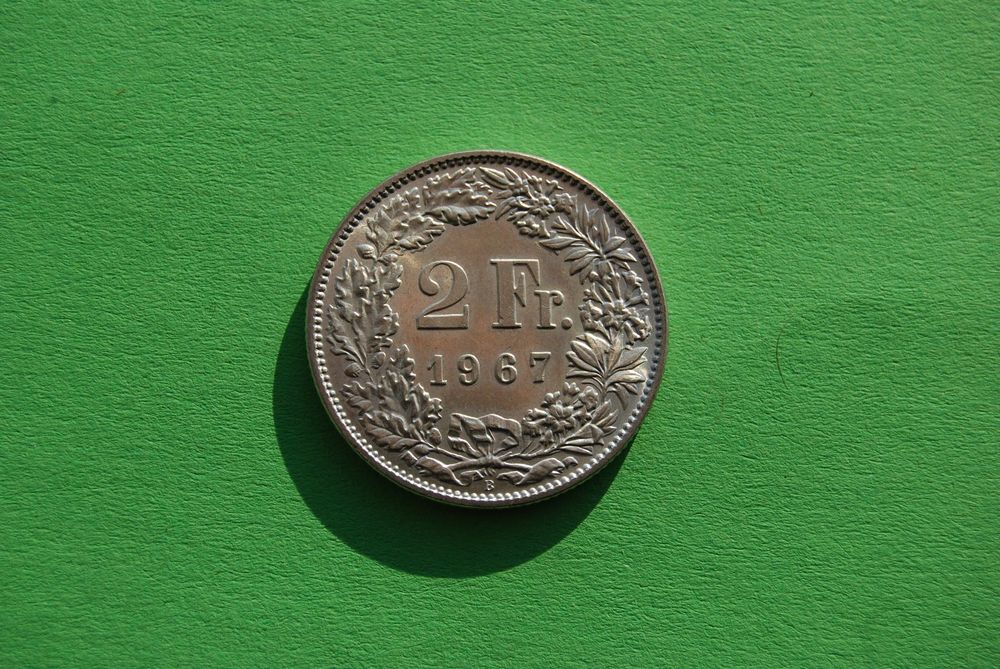 1 Münze 2 Franken 1967 (Gebraucht) in Rüfenacht BE für CHF 4.9 – mit Lieferung auf Ricardo kaufen