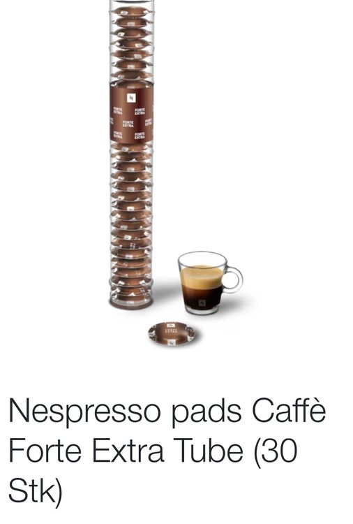 Nespresso Forte Extra, volle Tube mit 30 Kapseln, Top! (Neu und ...