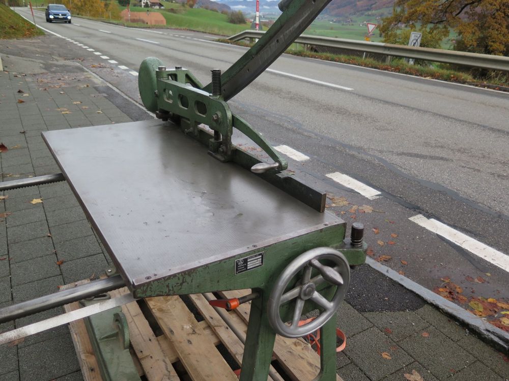 Spengler Blech Tafelschere Gütle Maschinefabrik Handbetrieb (Gebraucht ...