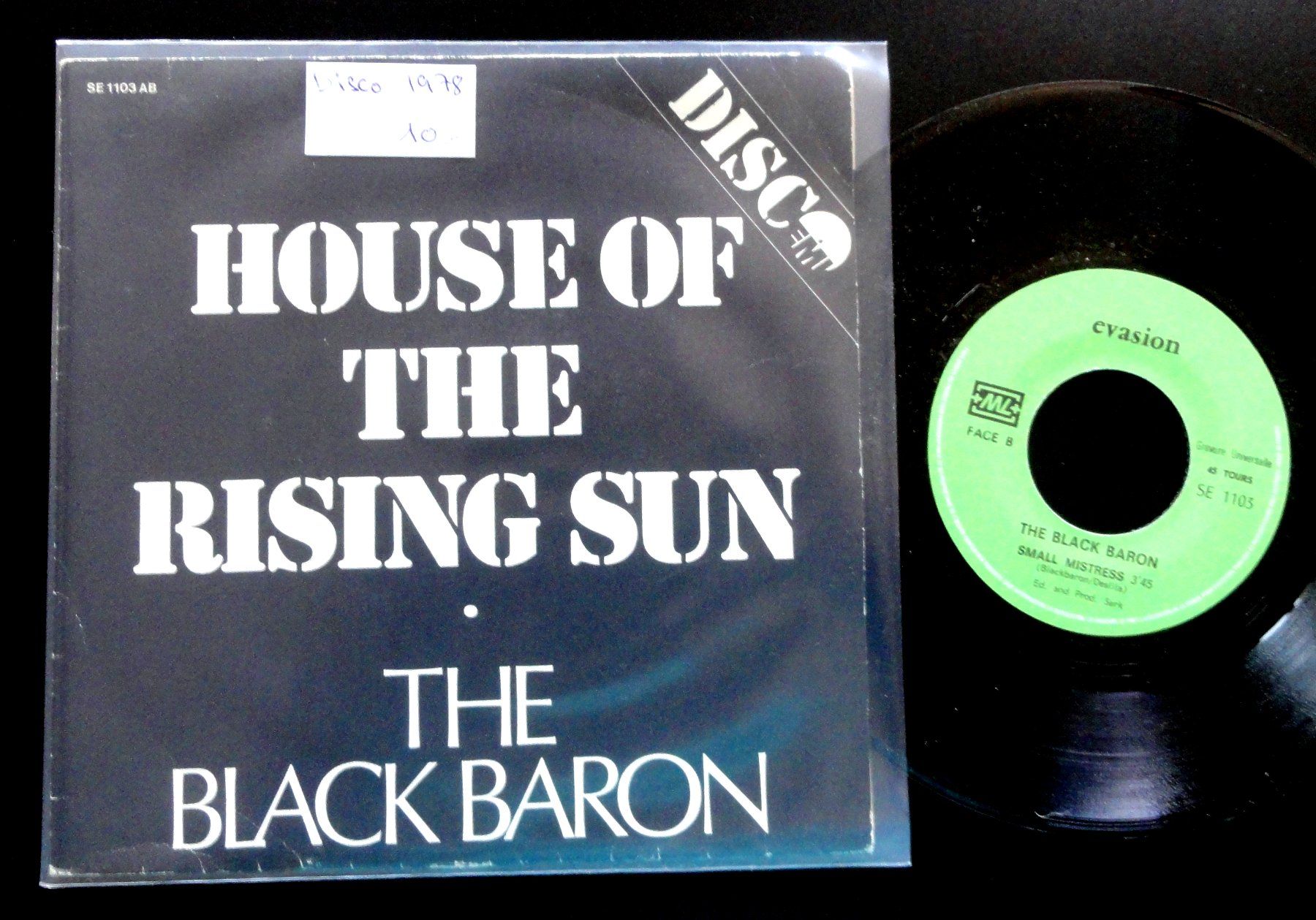 SI BLACK BARON house of the rising sun 1978 DISCO EVASION CH (Gebraucht ...