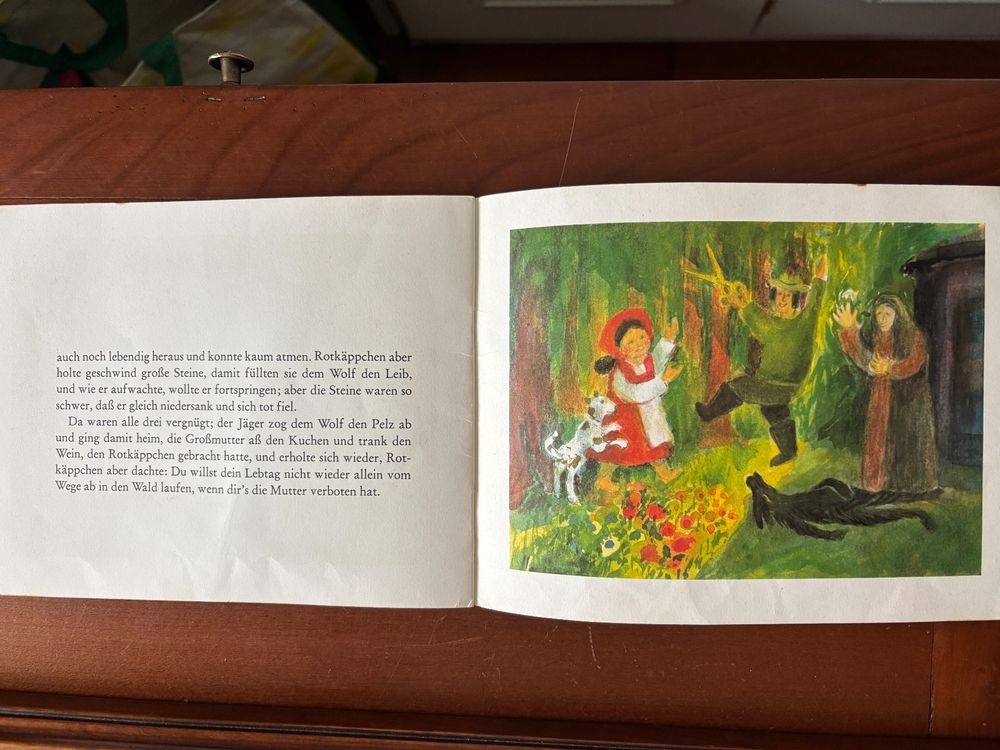 Rotkäppchen - Grimm - Künstlerin Lilly Gross-Anderegg 1977 (Gebraucht ...