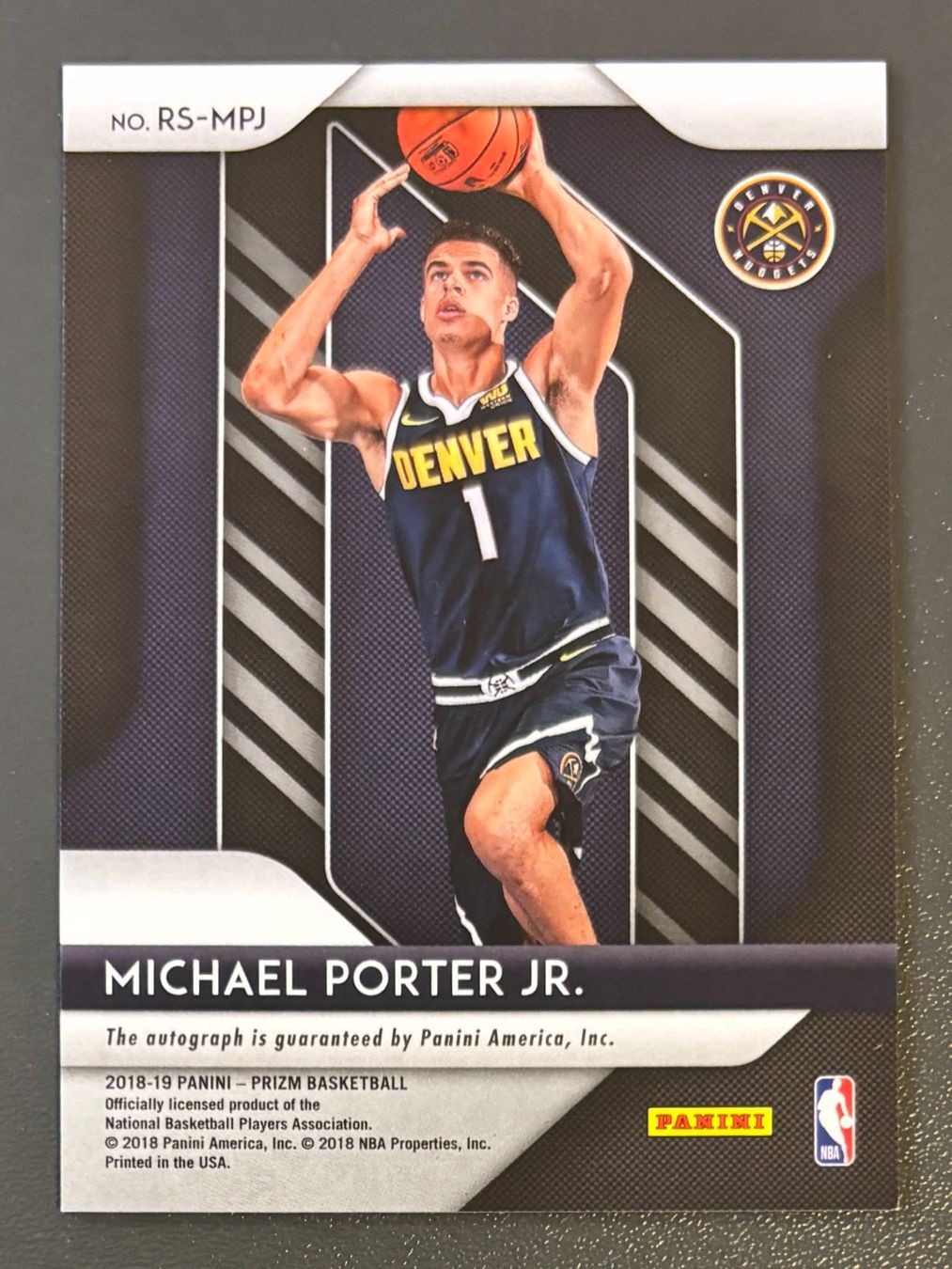 NBA Michael Porter MPJ 2018 Prizm Rookie Signatures Auto (Neu (gemäss ...