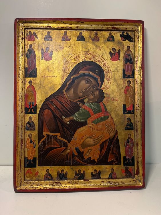 Altes Gemälde Ikone - Maria mit Kind(104) | Kaufen auf Ricardo