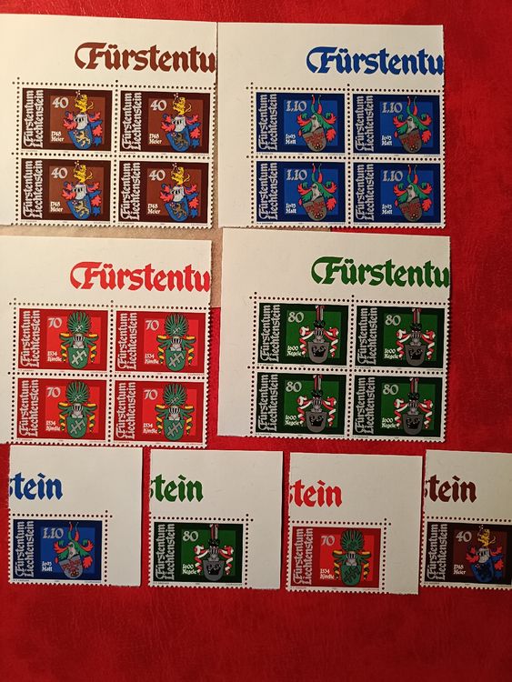 Briefmarken Wappen 1981 Fürstentum Liechtenstein Postfrisch (Neu (gemäss Beschreibung)) in ...