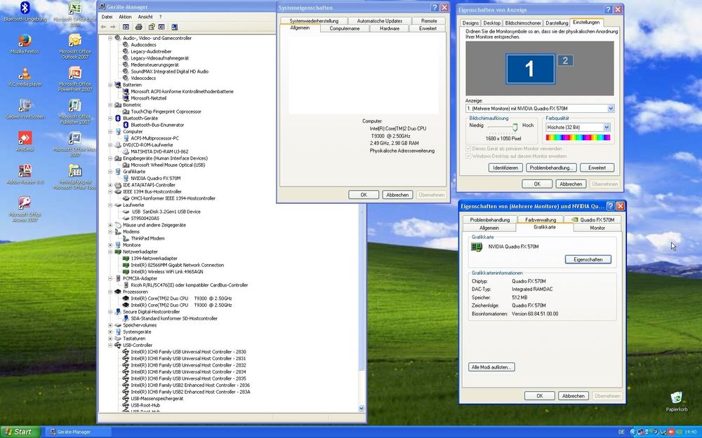 ThinkPad T61p, 500 GB HDD Windows XP Pro. SP3 & Office 2007 | Kaufen ...