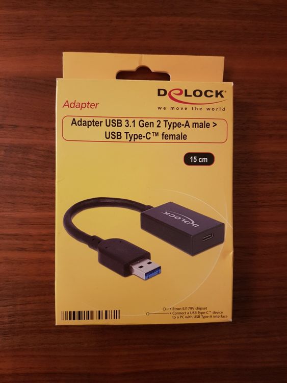 Adapter USB 3.1 Gen 2 Type-A male > USB Type-C female | Kaufen auf Ricardo