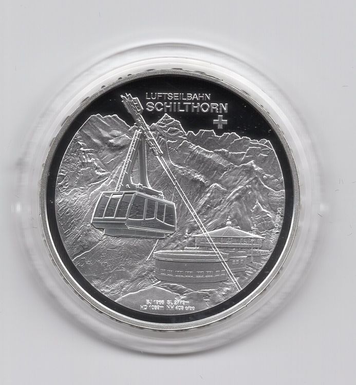 (1246) 20 Franken 2024, Lufseilbahn Schilthorn, pp in Etui (Gebraucht) in Rüthi (Rheintal) für ...
