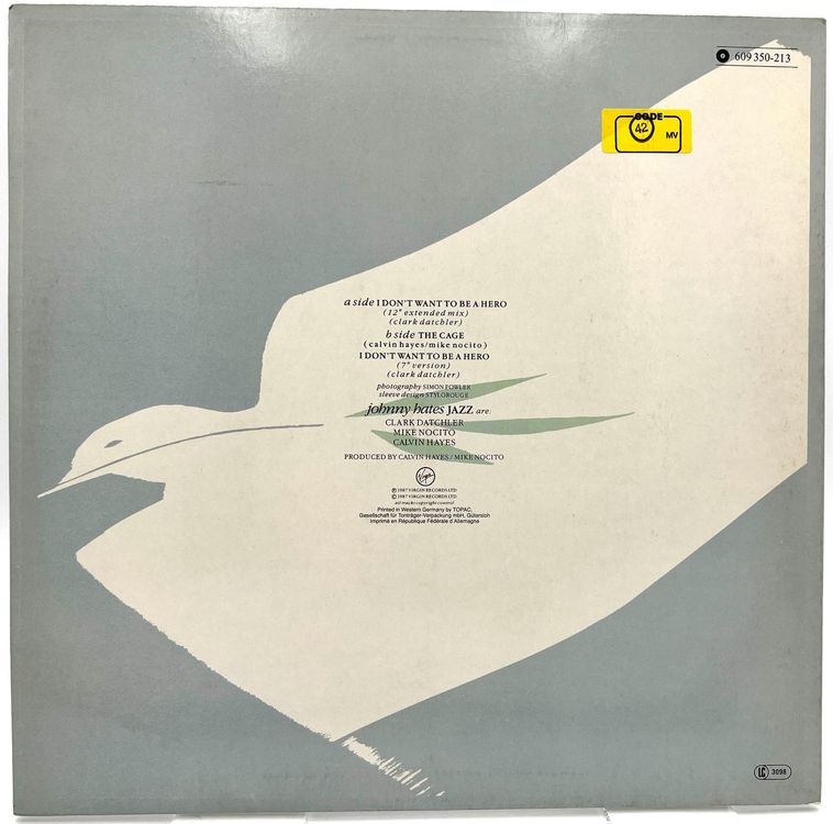 Johnny Hates LP 1987 – I Don't Want To Be A Hero (Gebraucht) in ...