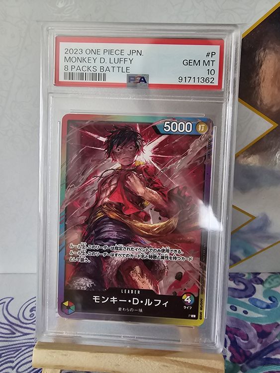 One Piece Monkey D. Luffy Ruffy 8 Packs Battle PSA 10 ab 1.- (Neu ...