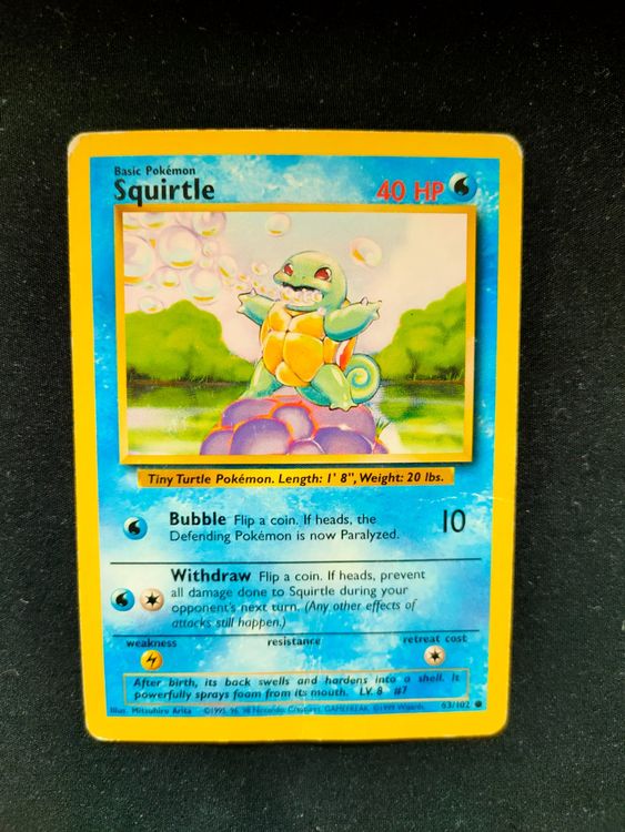 Squirtle Pokemon card English Anglais EN Base set Wizards | Kaufen auf ...