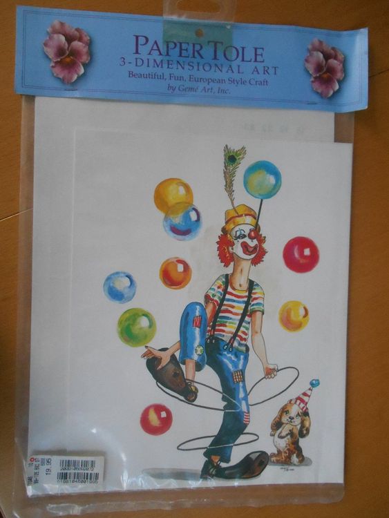 3-D-Art Paper Tole Clown (Neu und originalverpackt) in Nussbaumen AG ...
