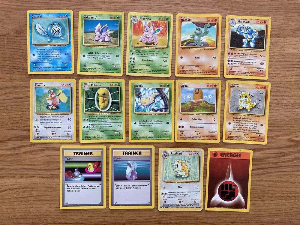 Alte vintage Pokémon Kartensammlung Basis Base Set deutsch | Kaufen auf Ricardo